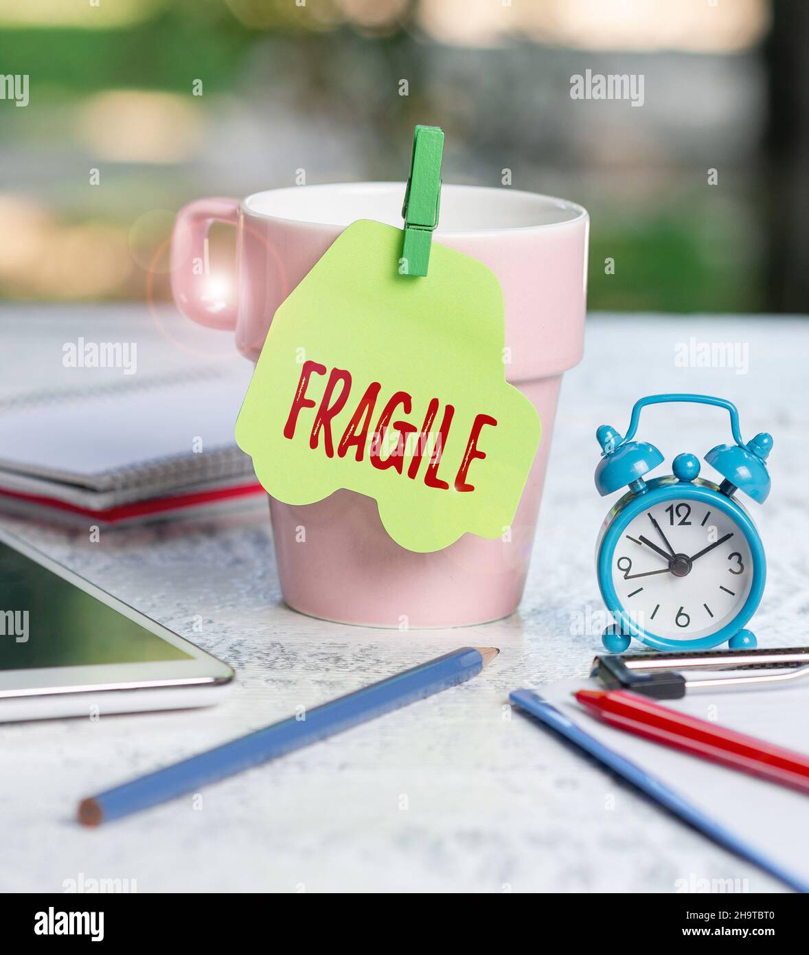 Text sign showing Fragile. Word Written on Breakable Handle with Care ...