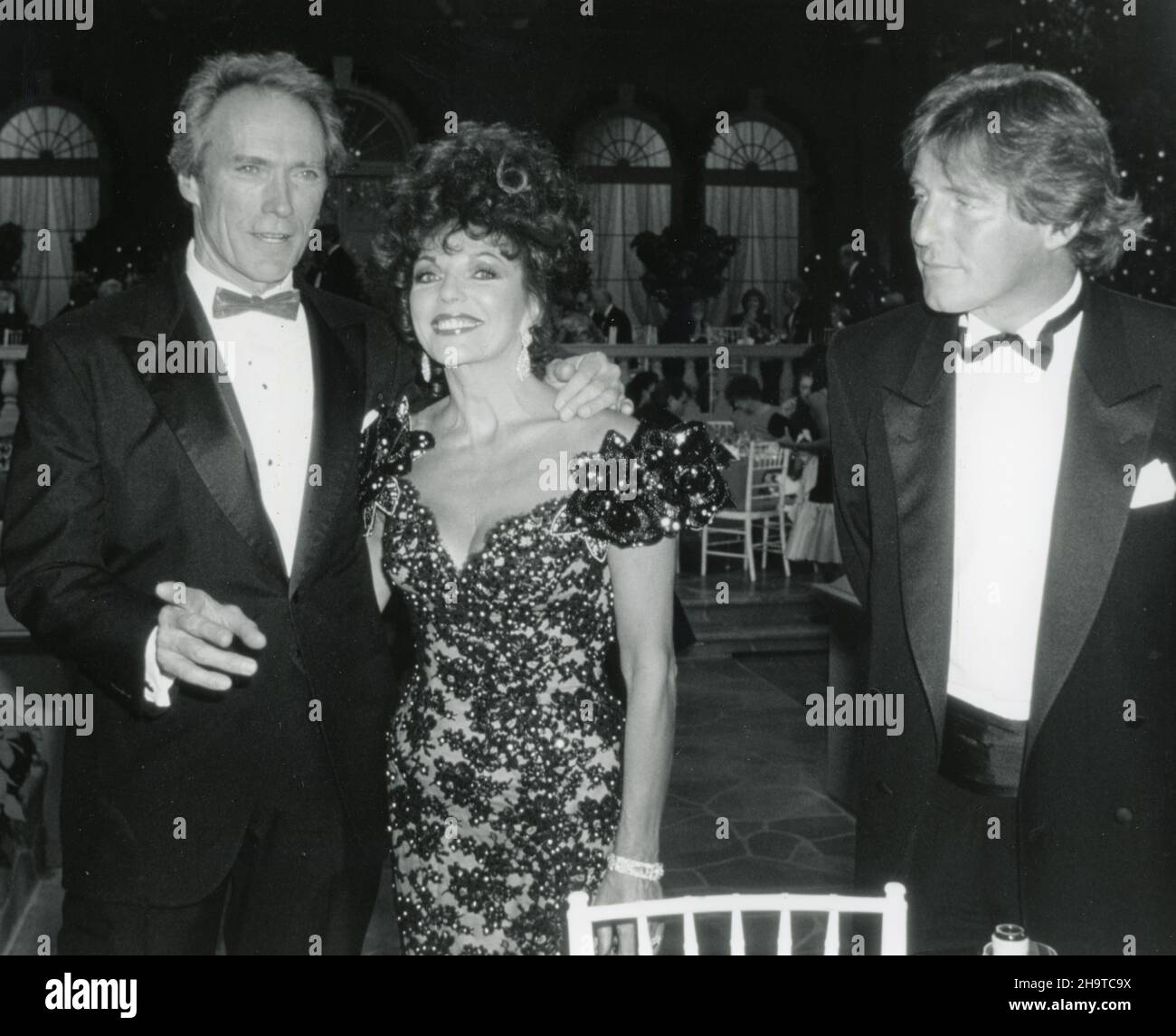 Los Angeles.CA.USA. LIBRARY. Clint Eastwood, Joan Collins and Bill ...