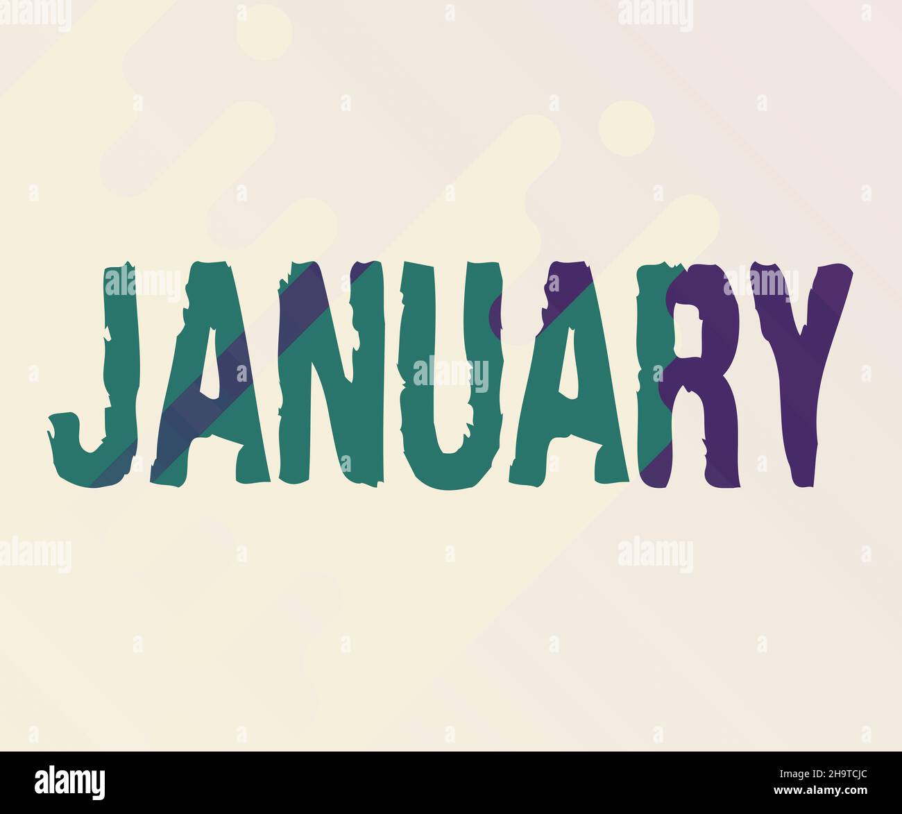Handwriting text January. Business overview first month of the year and ...