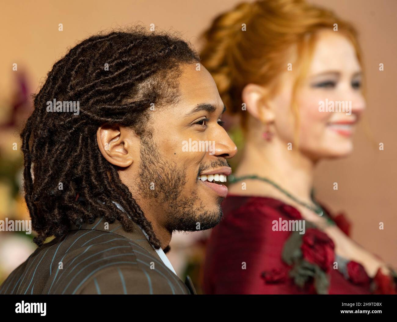 LONDON, ENGLAND - 07 DEC 2021: Kevin Harrison Jr, and Haley Bennett ...