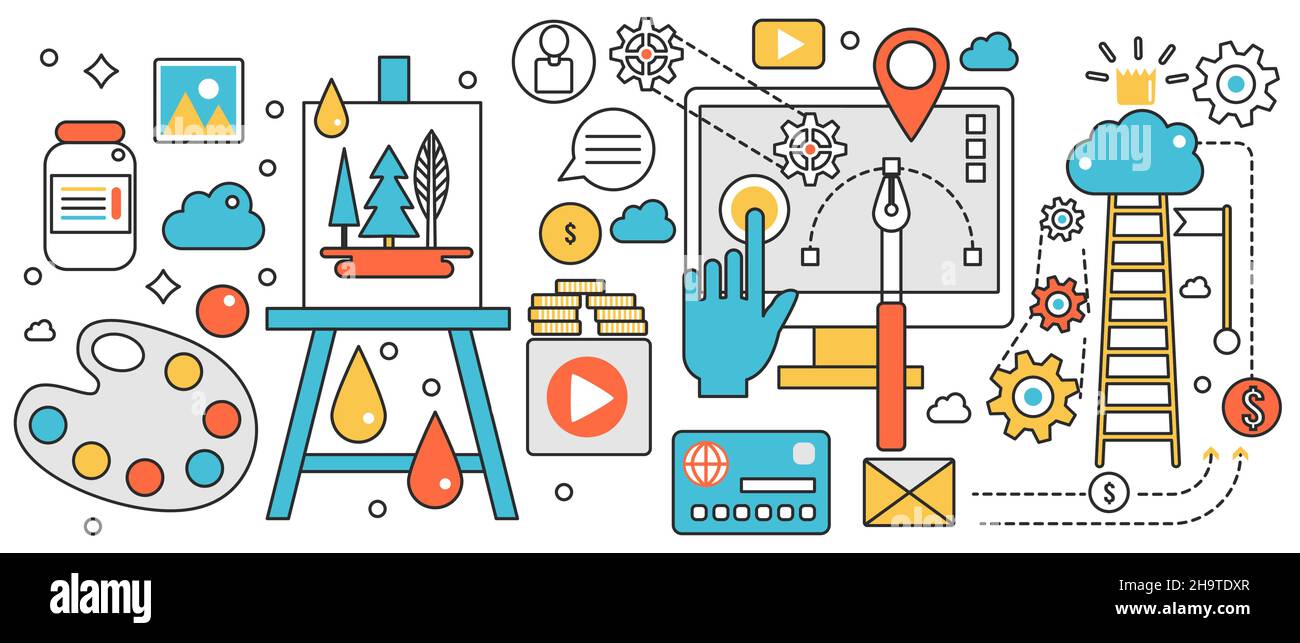 Process of creating personal portfolio. Employment for creative ...