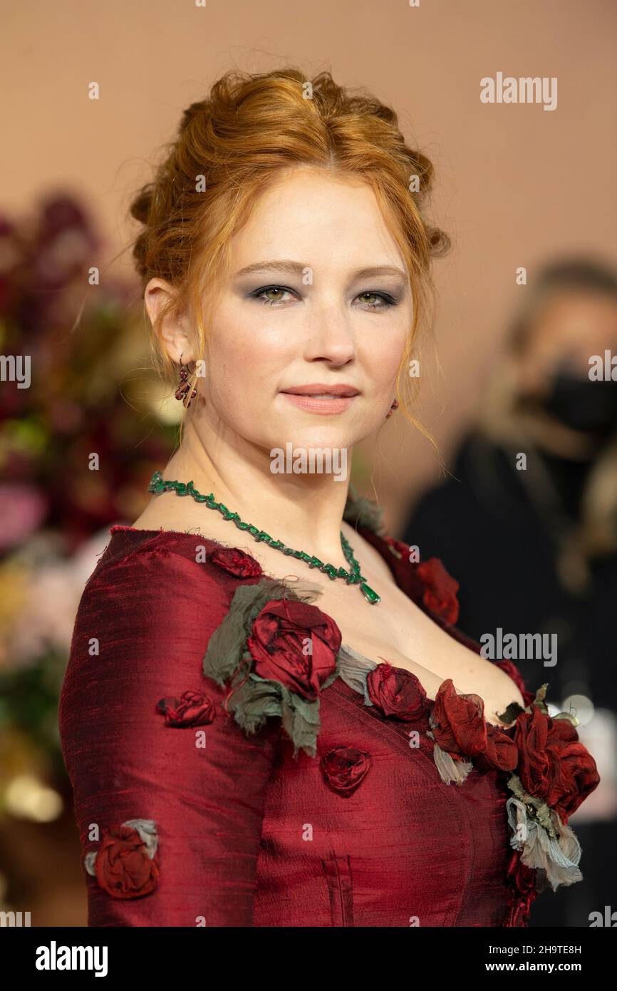 LONDON, ENGLAND - 07 DEC 2021: Haley Bennett attends the UK Premiere of ...