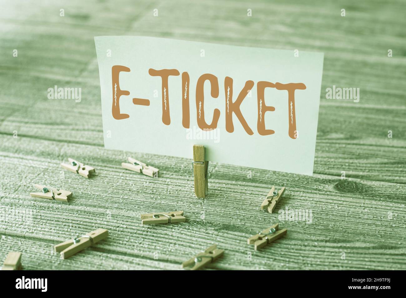Text sign showing E Ticket. Internet Concept Digital ticket that is as ...