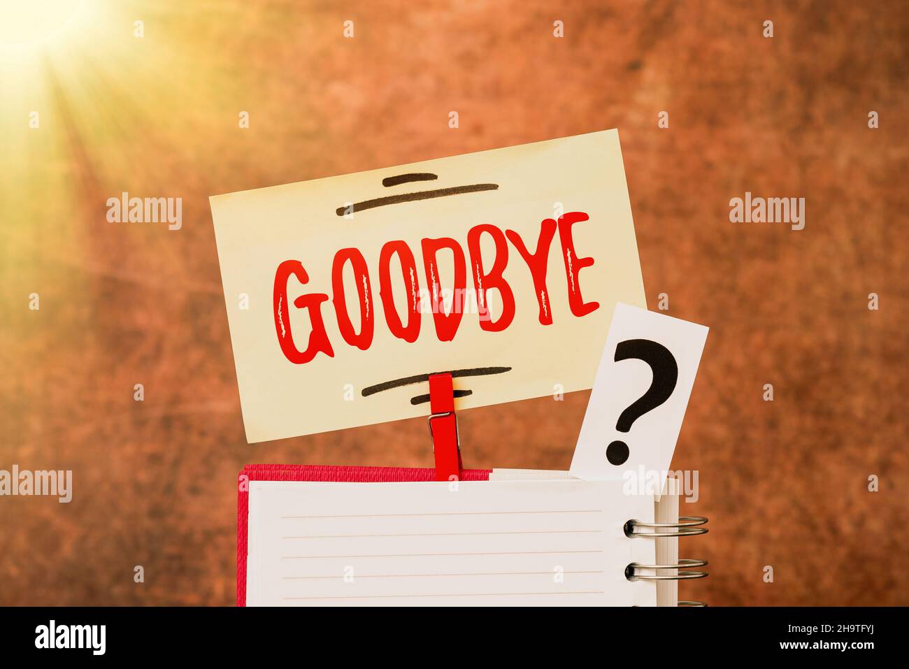 Text showing inspiration Goodbye. Concept meaning used to express good ...