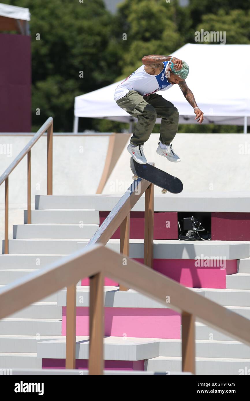 JULY 25th, 2021 - TOKYO, JAPAN: Manny SANTIAGO of Puerto Rico in action ...