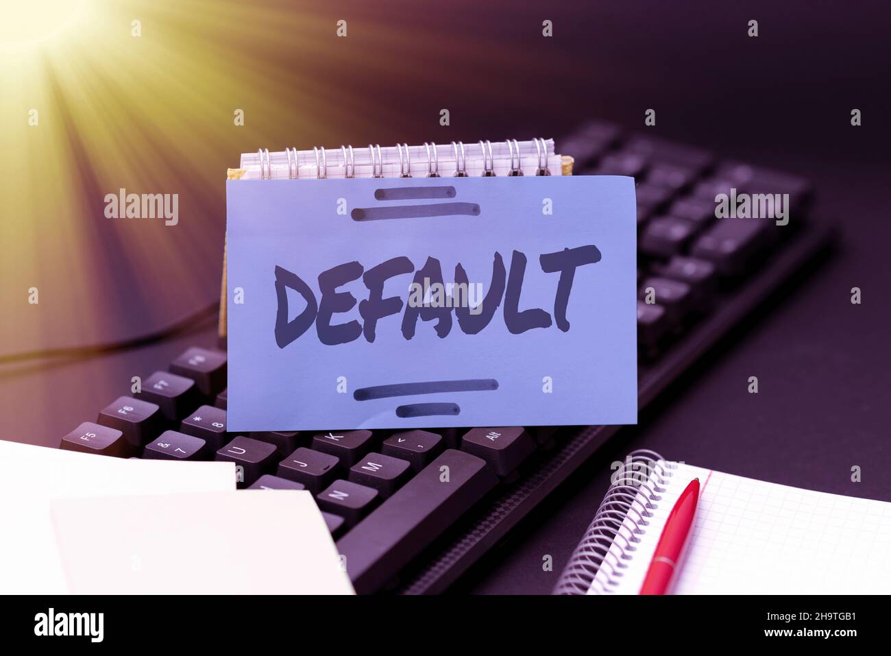Inspiration showing sign Default. Business overview Failure to fulfill ...