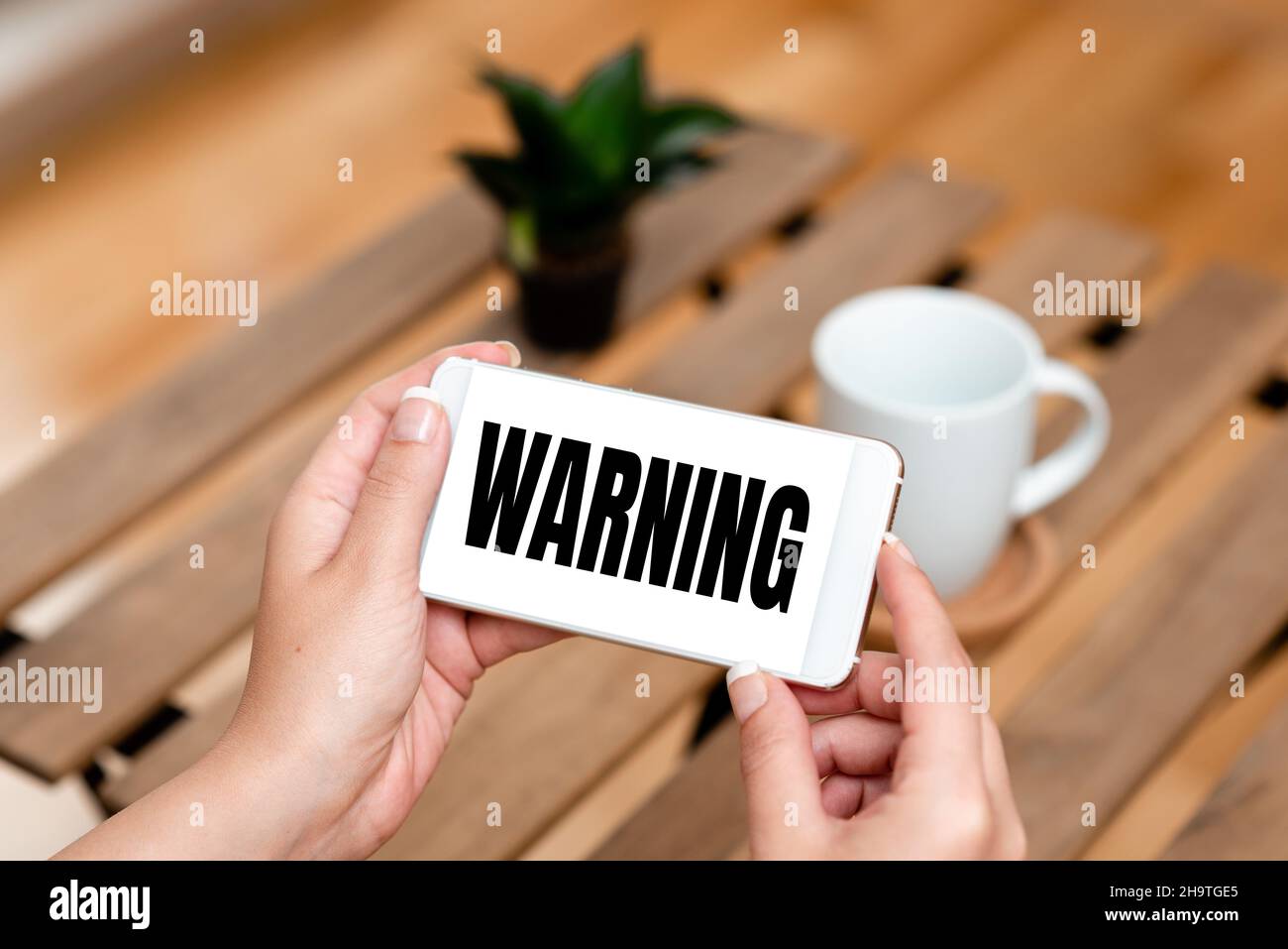 Handwriting text Warning. Business showcase Advice Sign for possible ...