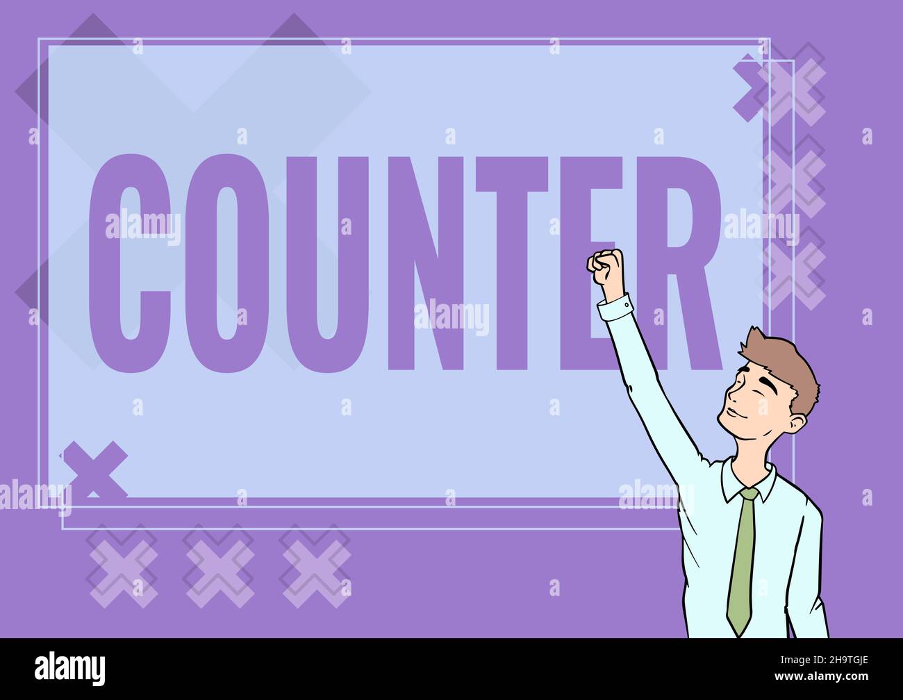 Sign displaying Counter. Internet Concept a surface used for making ...