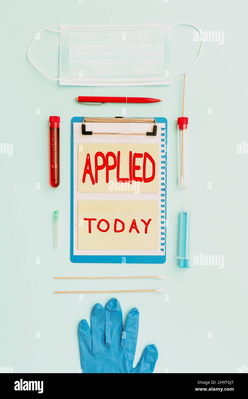 Sign displaying Applied. Internet Concept put to practical use as ...