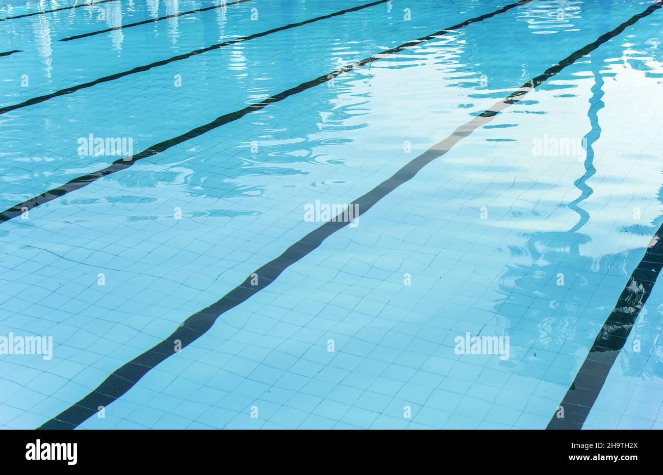 Swimming Pool Water With Lanes