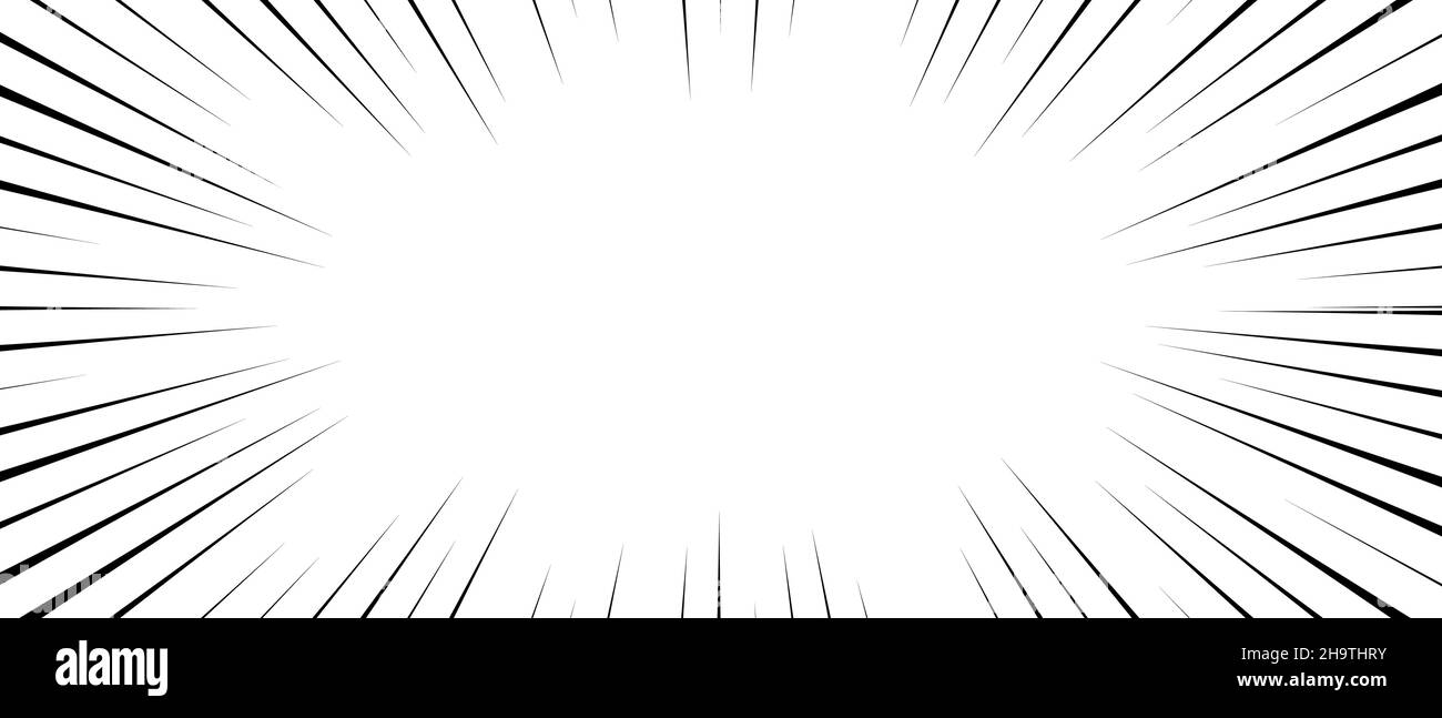 Background of comic book action lines. Speed lines as manga comic ...