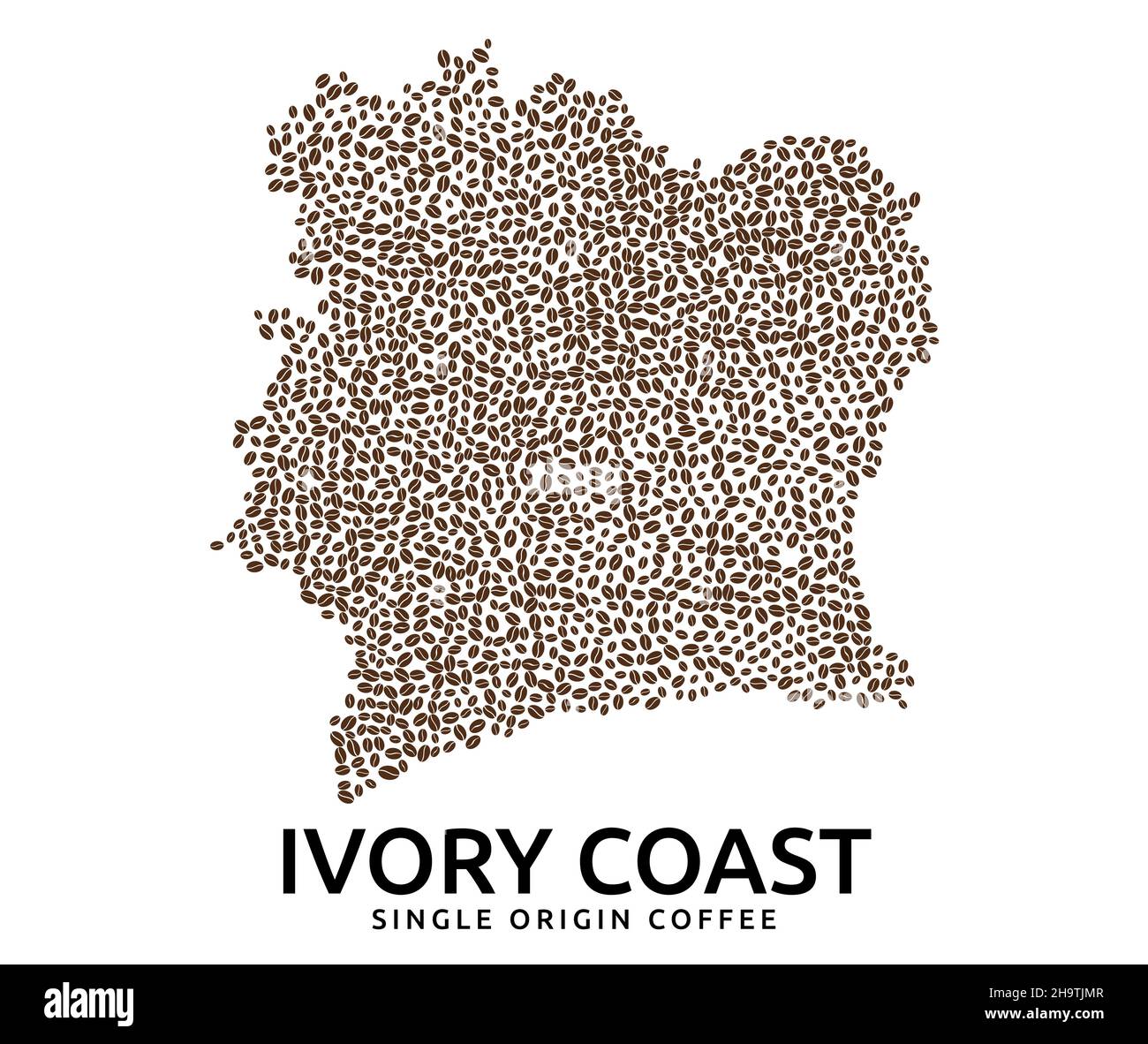 Single origin coffee map hi-res stock photography and images - Alamy