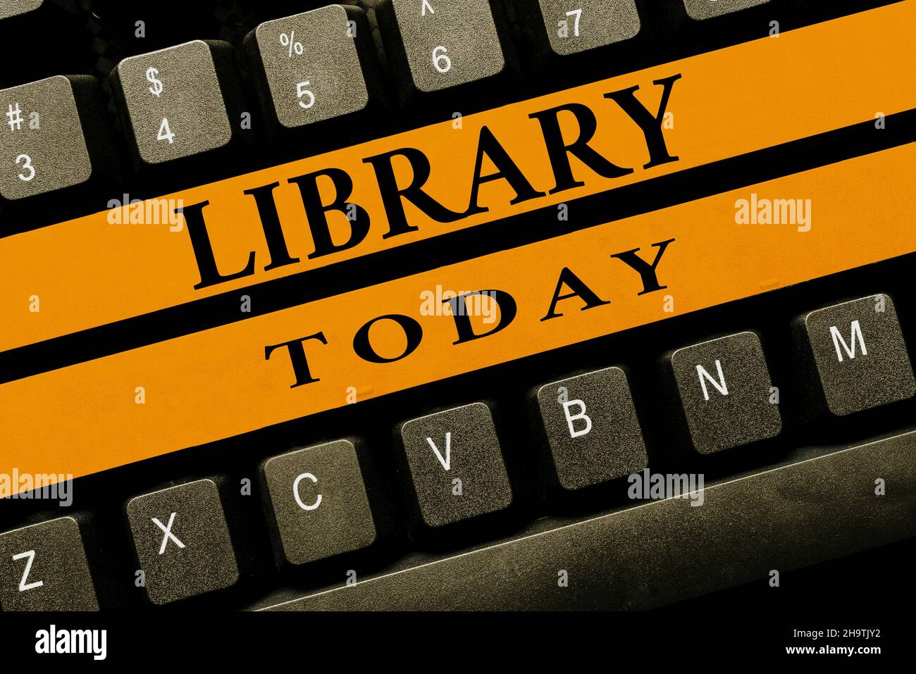 Text sign showing Library. Internet Concept Building room containing ...