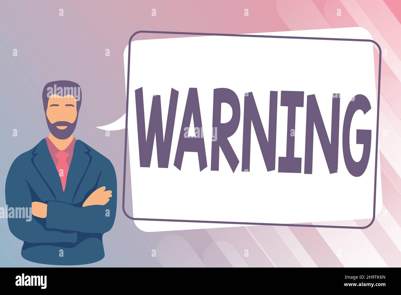 Text showing inspiration Warning. Conceptual photo Advice Sign for ...