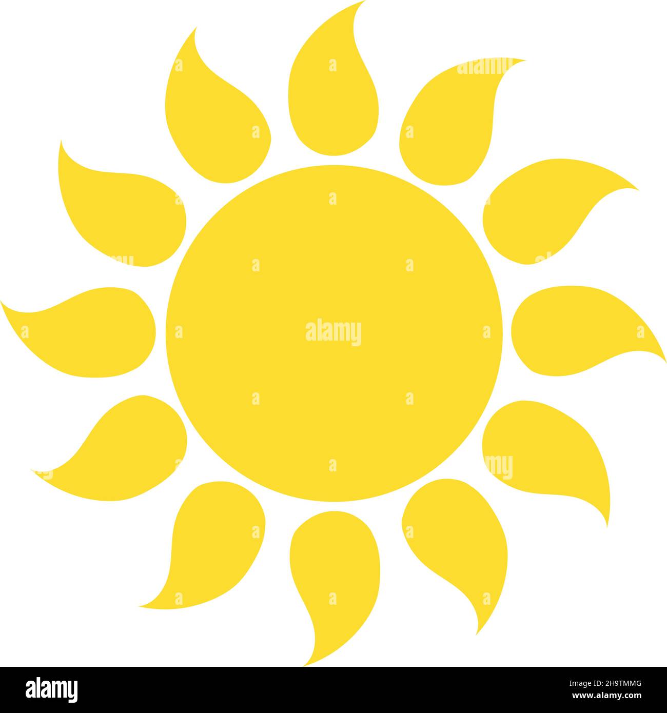 Sun with lights. Daylight of weather with abstract light, illustration ...