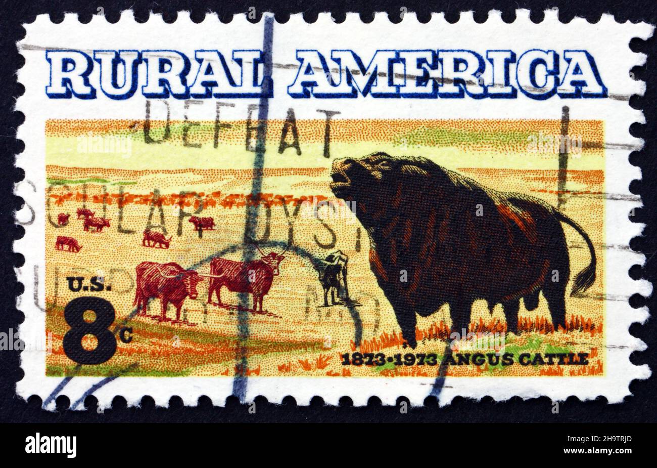UNITED STATES OF AMERICA - CIRCA 1973: a stamp printed in the USA shows ...