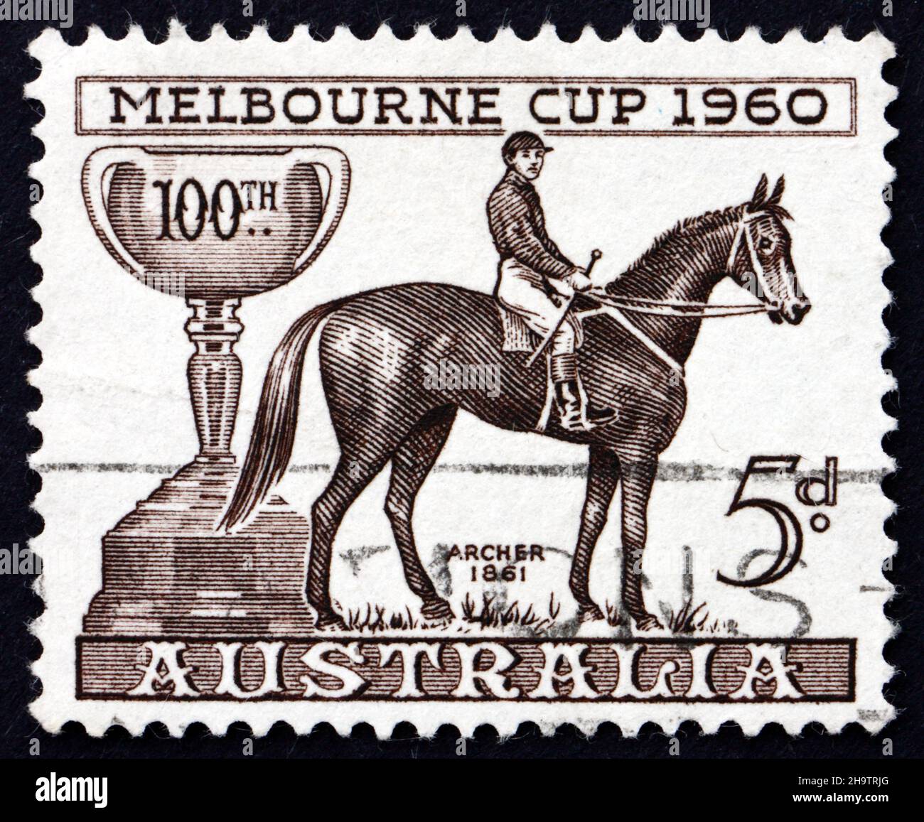 AUSTRALIA - CIRCA 1960: a stamp printed in the Australia shows ...