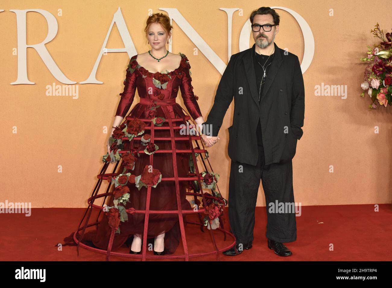 London, UK. 07th Dec, 2021. Haley Bennett and Joe Wright attends ...