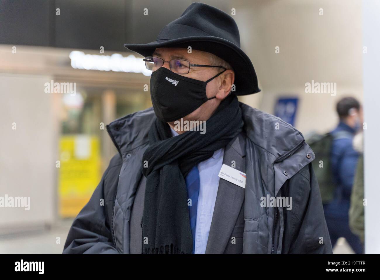 London UK 08 December 2021: chairman of Network Rail Sir Peter Hendy ...
