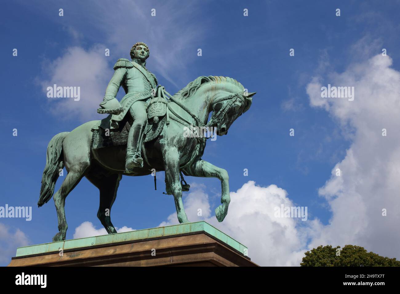 Oslo - Reiterstandbild König Karl Johan III / Oslo - Equestrian statue ...