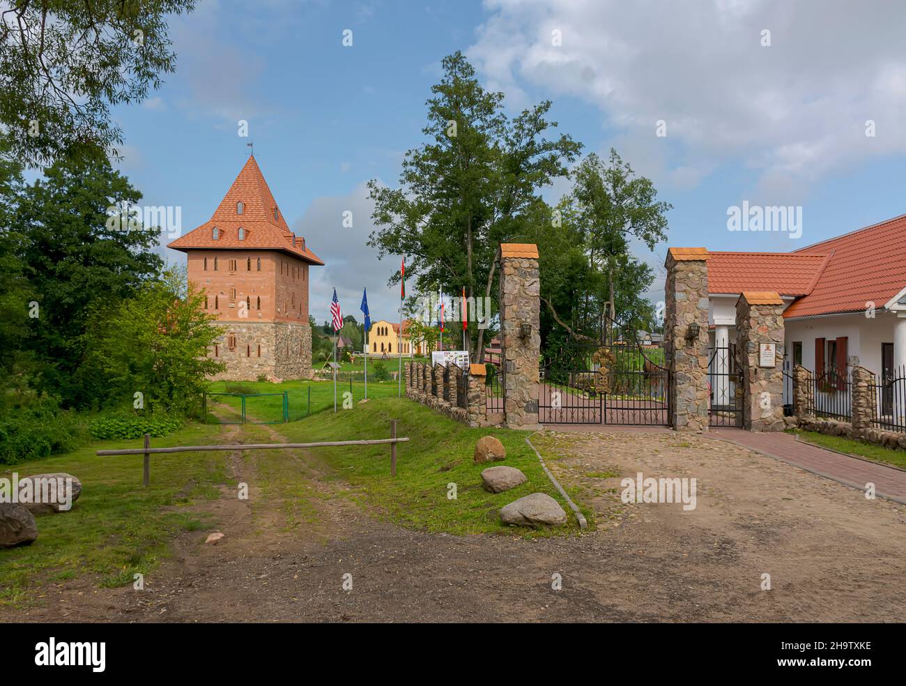 Sula village, 14, Stolbtsovsky district, Minsk region, Belarus. August ...