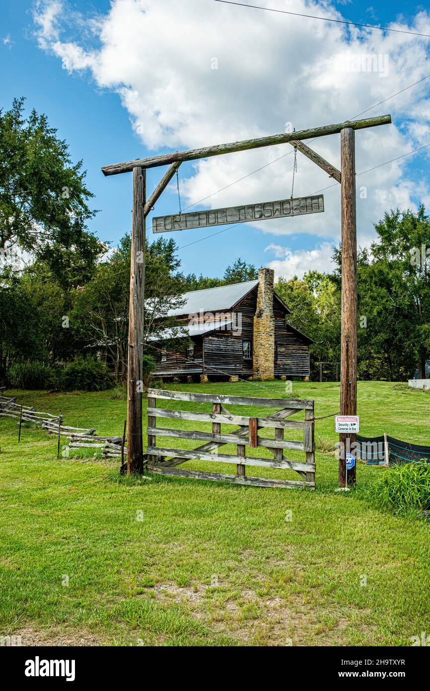 Fort Hollingsworth White House, Wynn Lake Road, Alto, Georgia Stock ...
