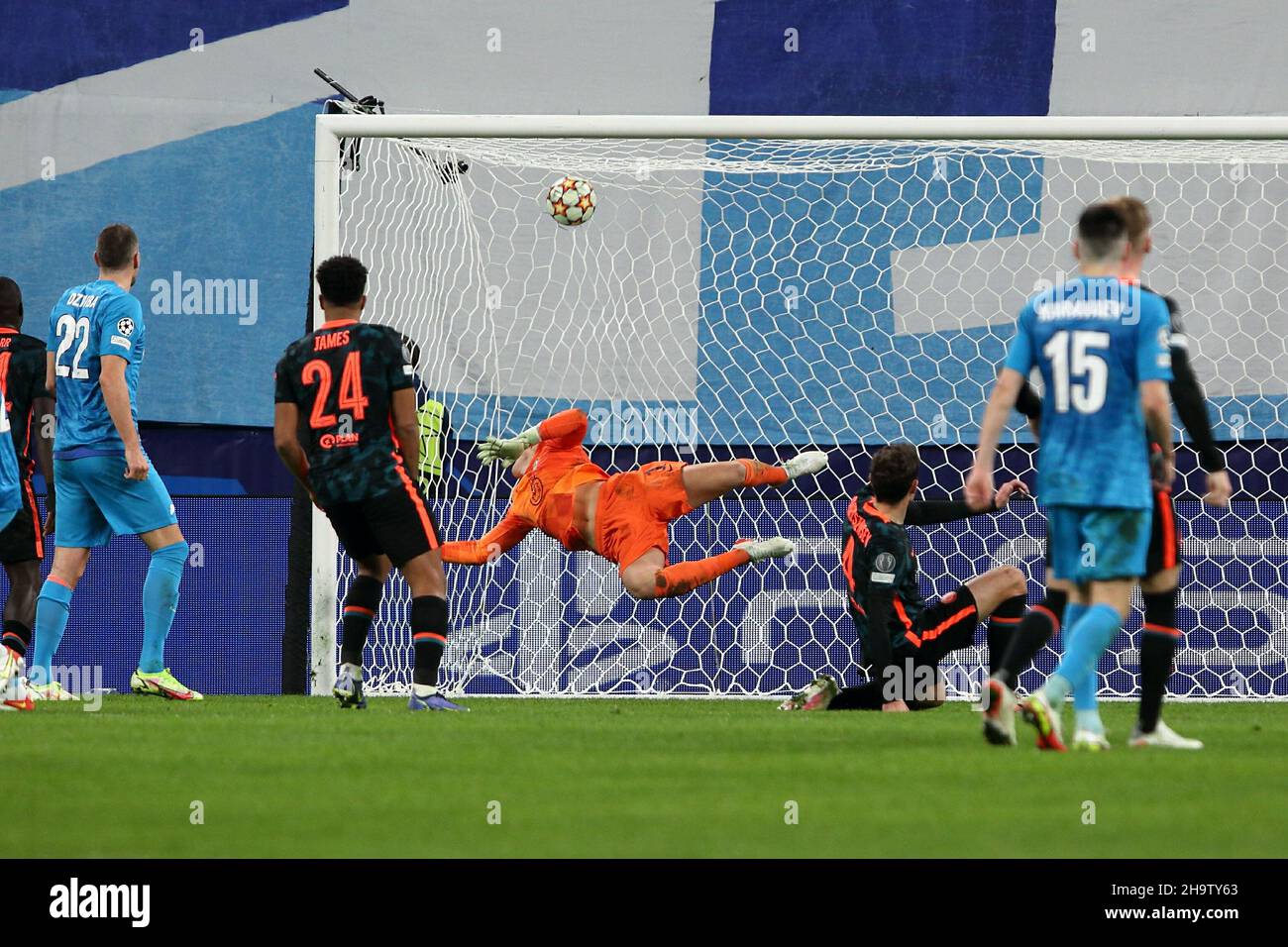 Saint Petersburg, Russia - 8 December 2021: Football, UEFA Champions ...