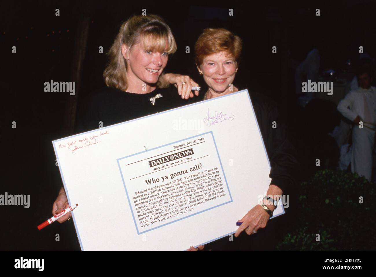 Jane Curtin and Ann Taylor August 1987. Credit: Ralph Dominguez ...