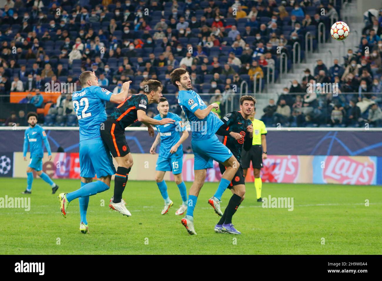 Saint Petersburg, Russia - 8 December 2021: Football, UEFA Champions ...