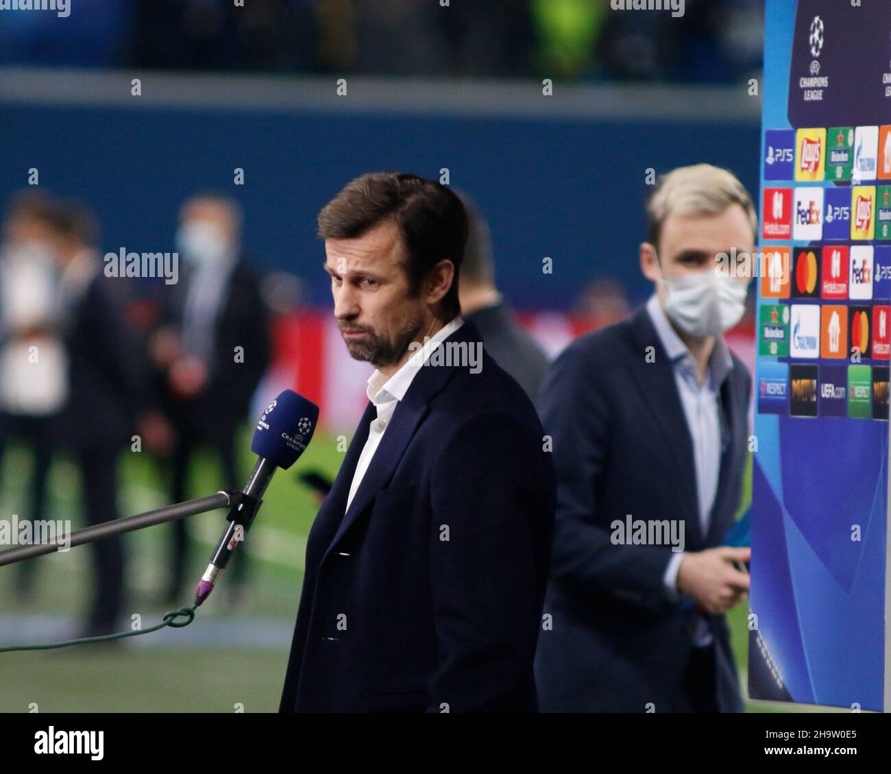 Saint Petersburg, Russia - 8 December 2021: Football, UEFA Champions ...