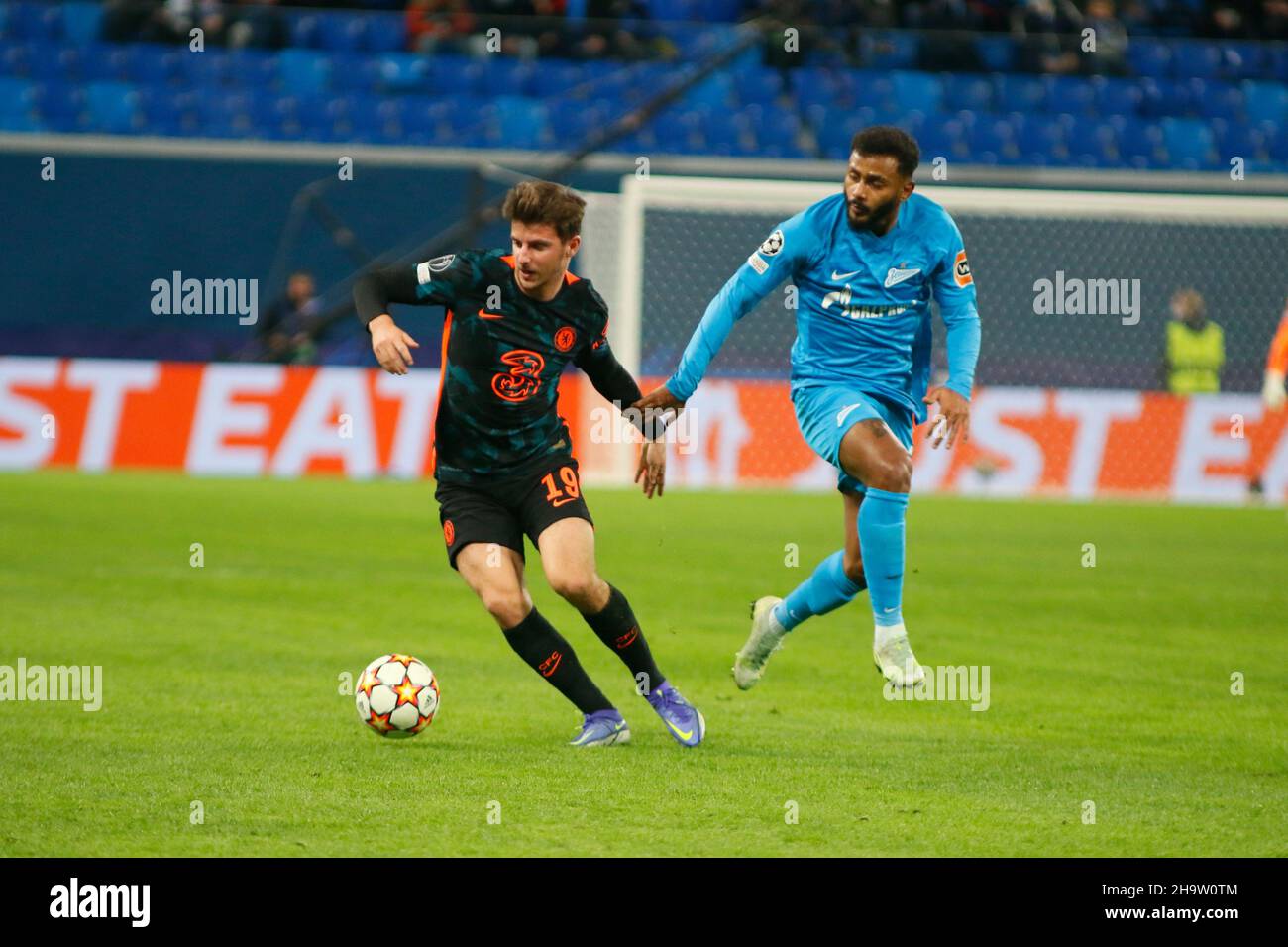 Saint Petersburg, Russia - 8 December 2021: Football, UEFA Champions ...