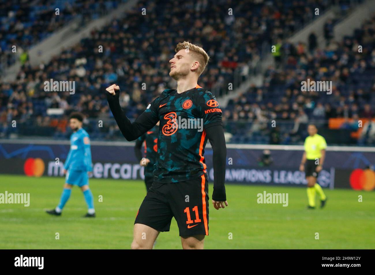 Saint Petersburg, Russia - 8 December 2021: Football, UEFA Champions ...