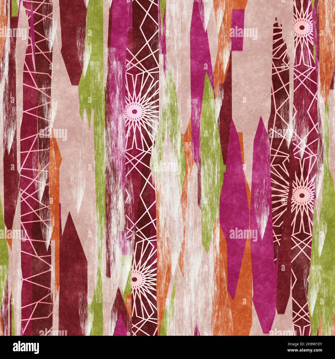 Seamless paper strip collage surface pattern design for print Stock ...