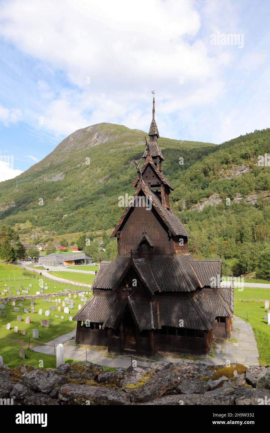 Stabkirche Borgund / Borgund Stave Church Stock Photo - Alamy