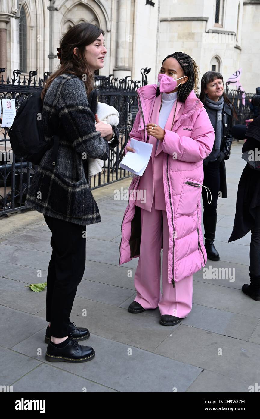London, UK Climate Activist Mikaela Loach attended the Royal Courts of ...