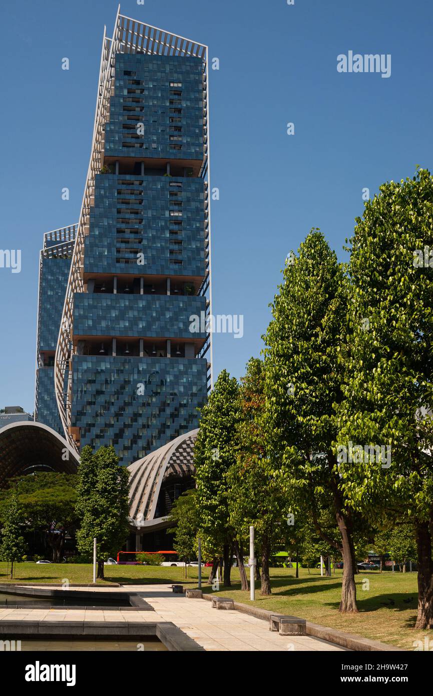 "23.09.2021, Singapore, , Singapore - Exterior view of South Beach ...