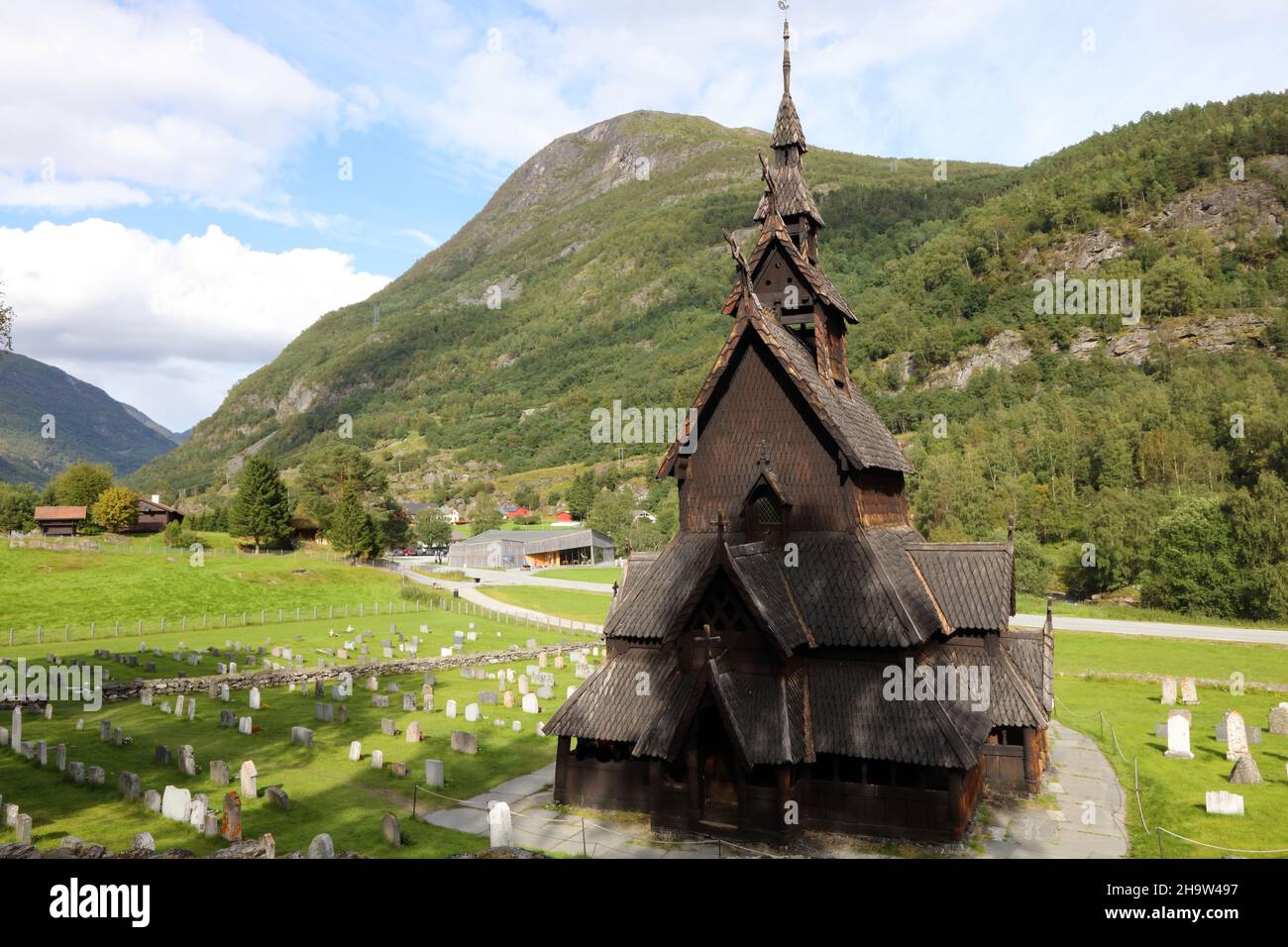Stabkirche Borgund / Borgund Stave Church Stock Photo - Alamy