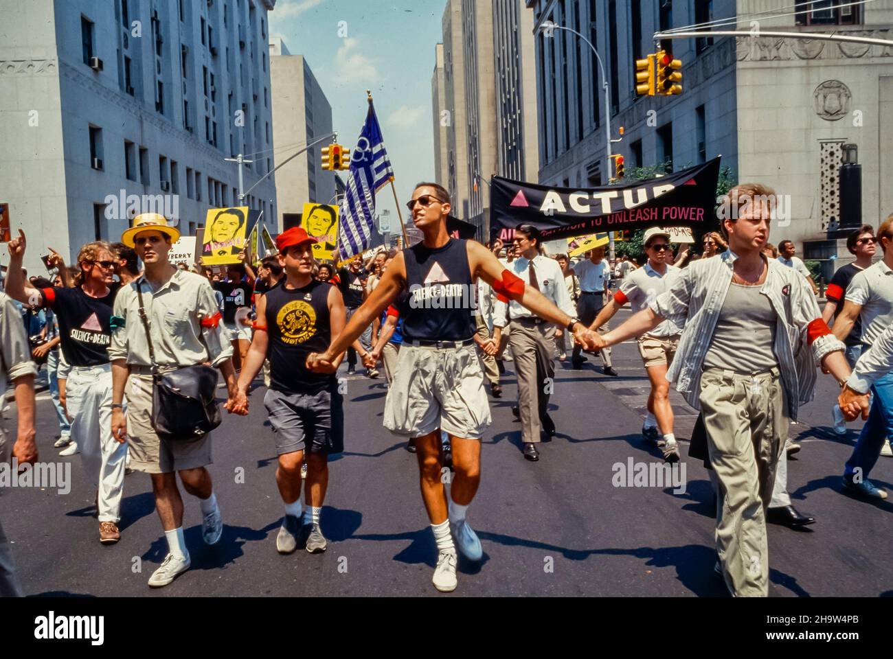 Aids activism 1980s hi-res stock photography and images - Alamy