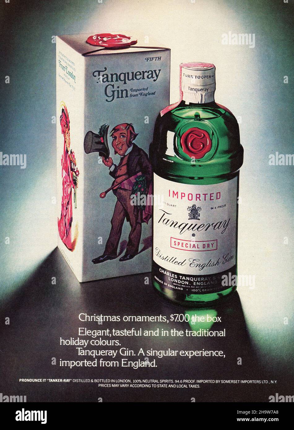 Vintage December 1973 "Playboy Magazine" advertisement, USA Stock Photo ...