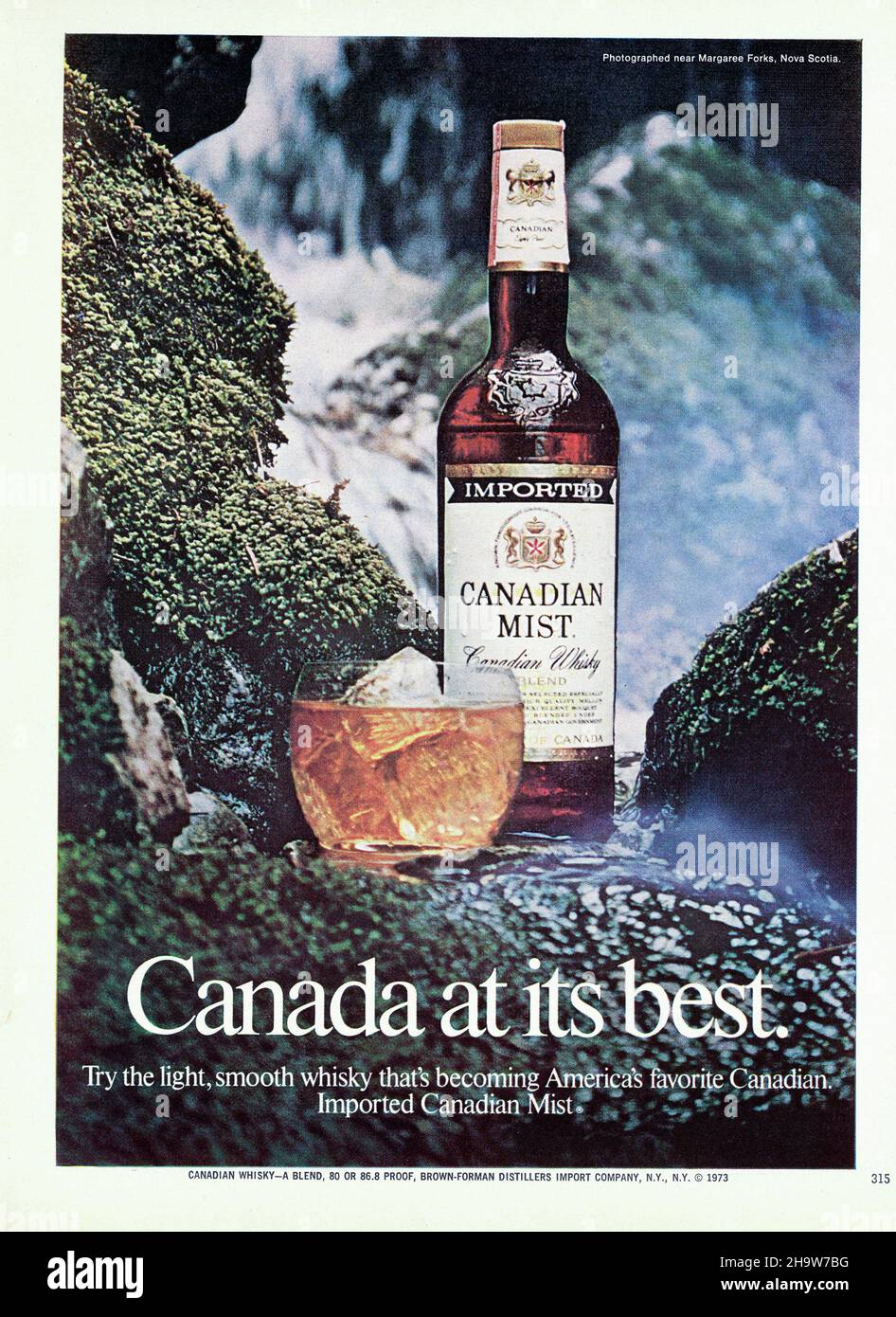 Vintage December 1973 "Playboy Magazine" advertisement, USA Stock Photo ...