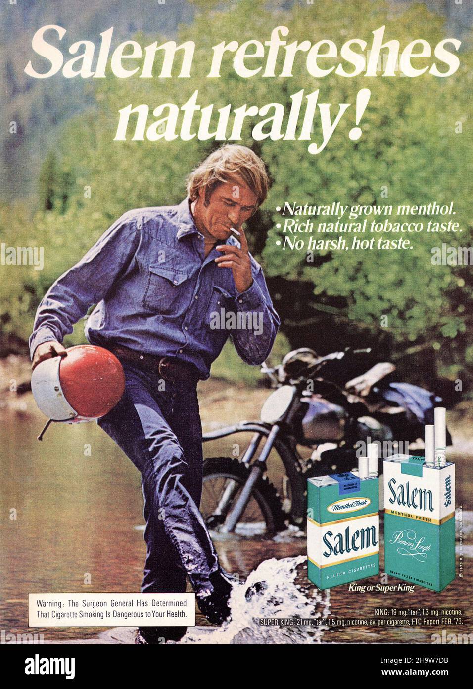 Vintage December 1973 "Playboy Magazine" advertisement, USA Stock Photo ...