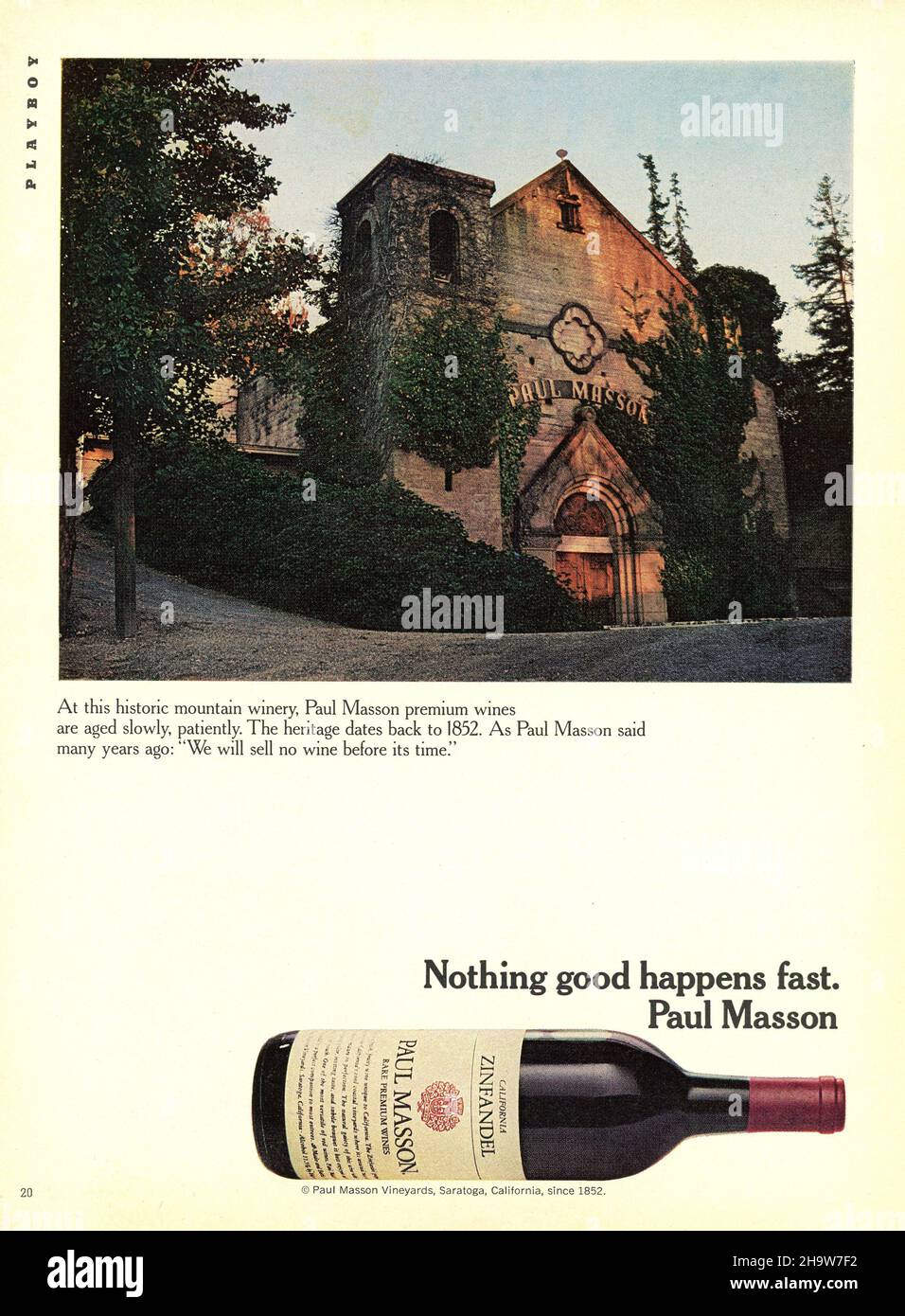 Vintage December 1973 "Playboy Magazine" advertisement, USA Stock Photo ...