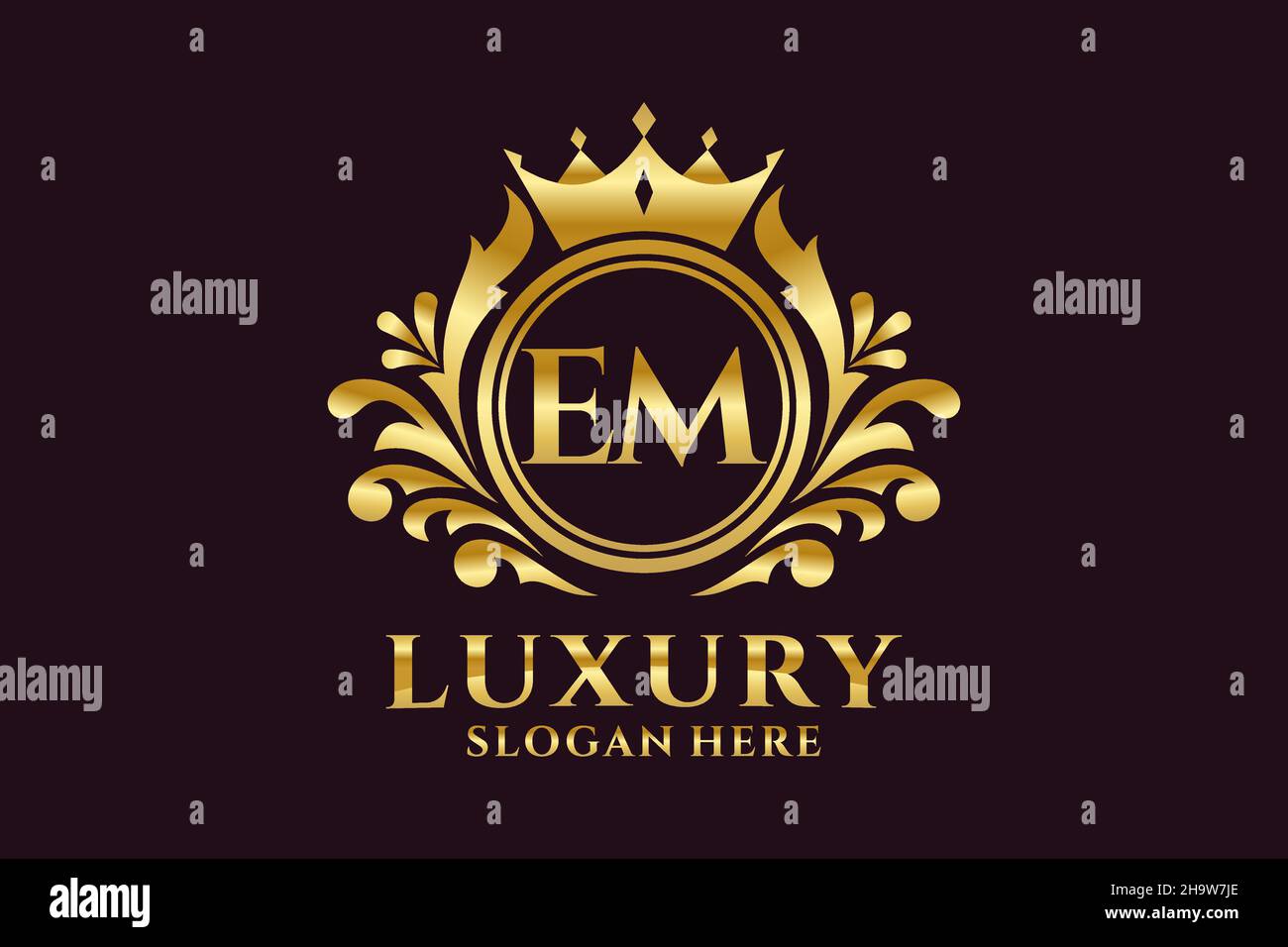 EM Letter Royal Luxury Logo Template In Vector Art For Luxurious em-letter-royal-luxury-logo-template-in-vector-art-for-luxurious