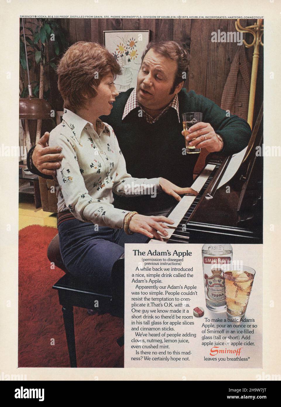 Vintage December 1973 "Playboy Magazine" advertisement, USA Stock Photo ...