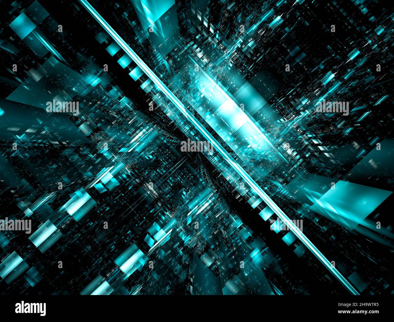 Simple background with perspective effect - abstract 3d illustration ...