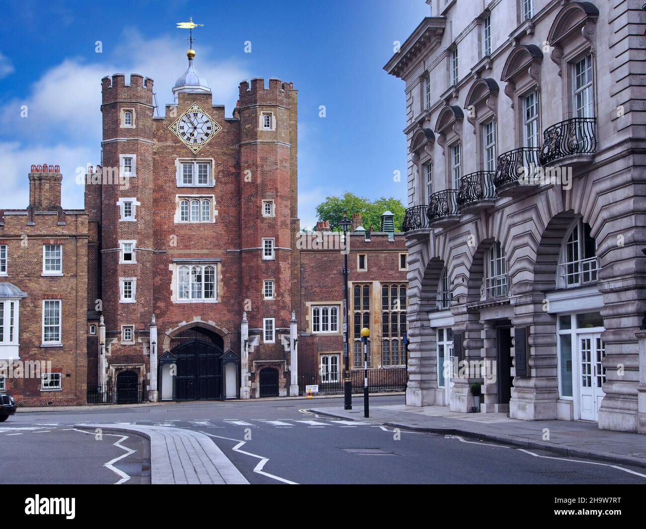 Looking south on St. James Street towards the central tower of St ...
