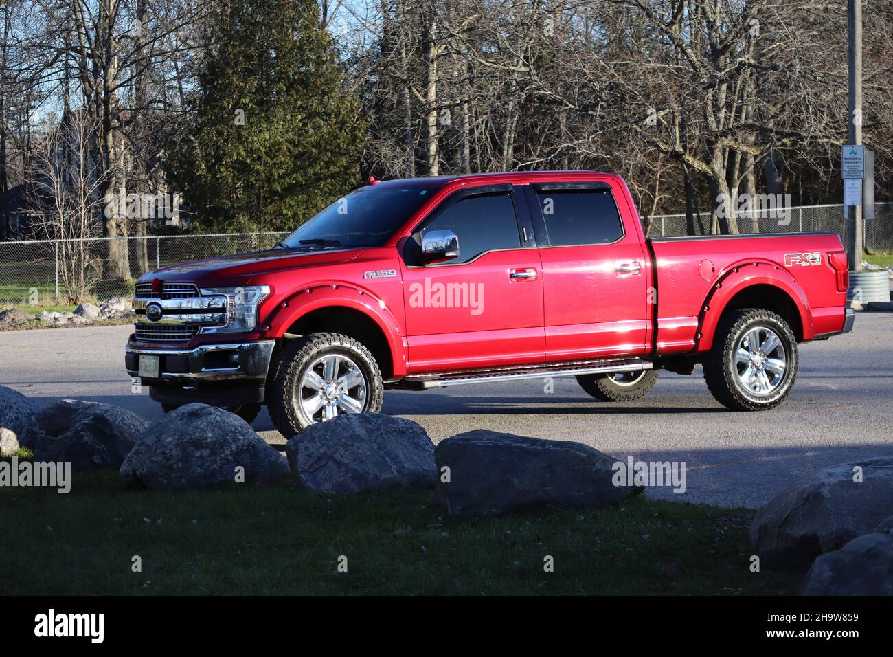 shiny red truck Stock Photo - Alamy