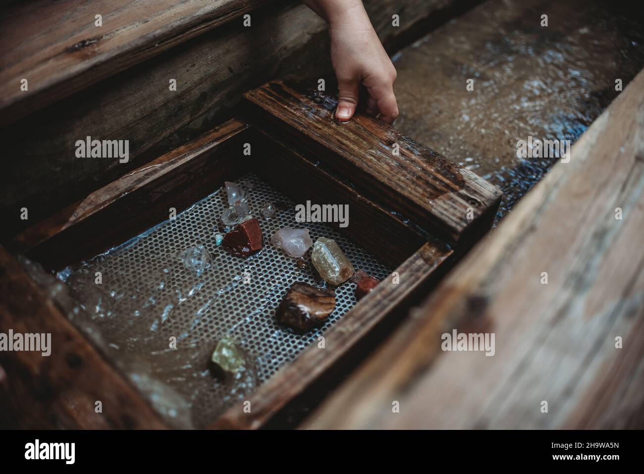 panning for gold Stock Photo - Alamy