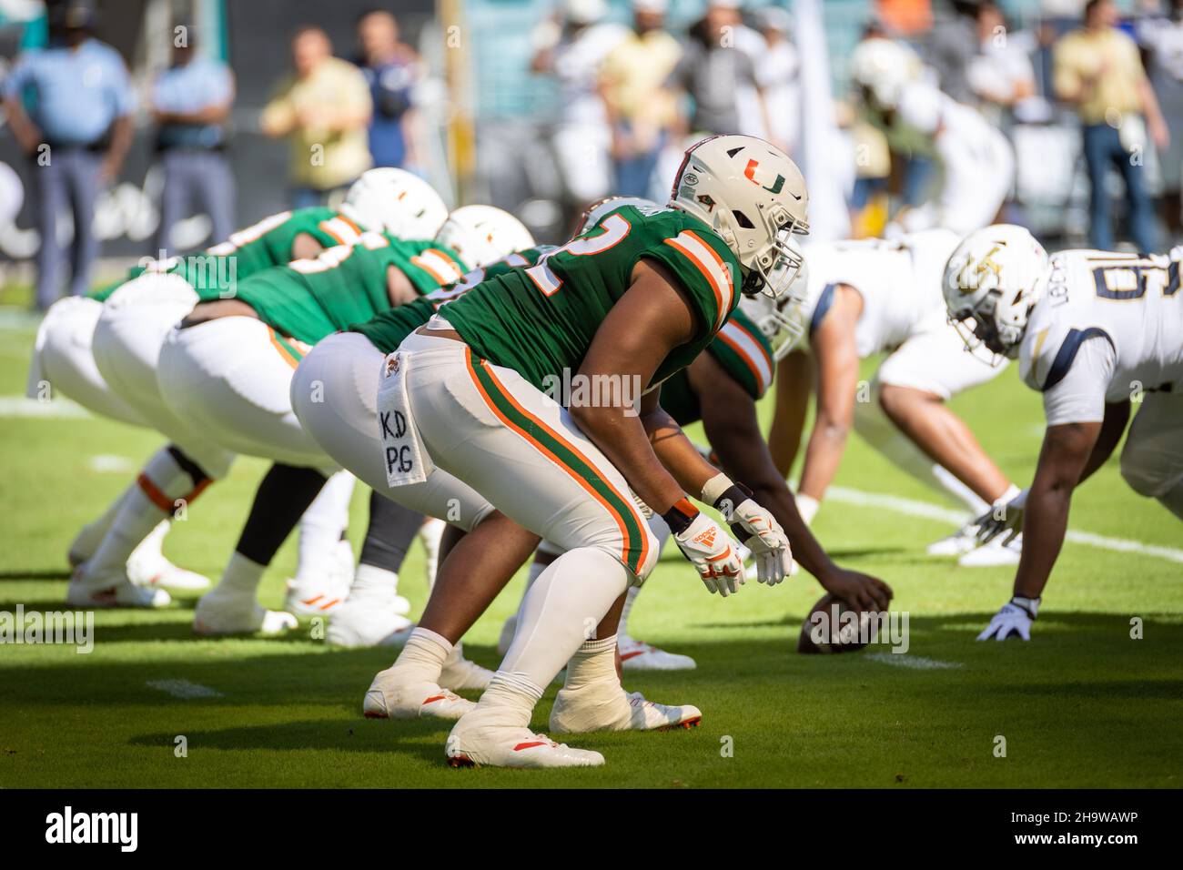 Miami Hurricanes v Georgia Tech Yellow Jackets, 2021 College Football ...