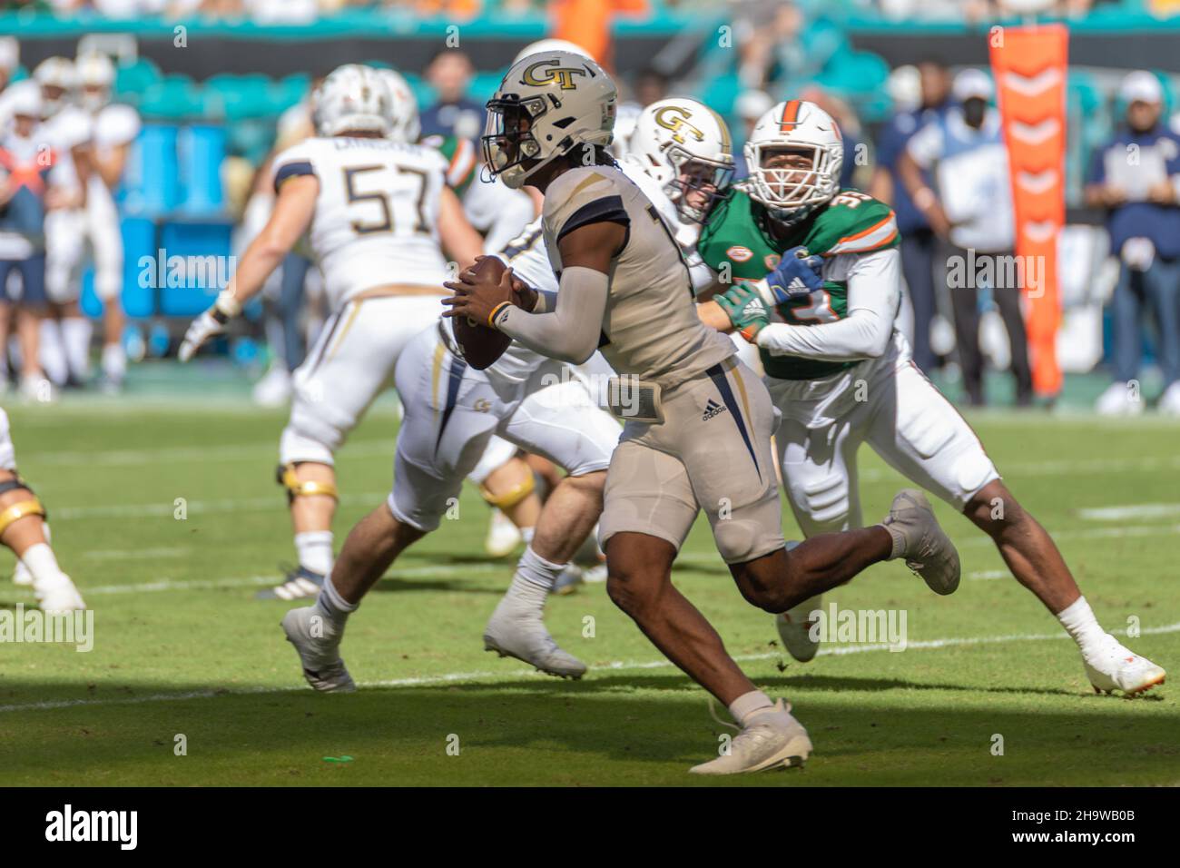 Miami Hurricanes v Georgia Tech Yellow Jackets, 2021 College Football ...